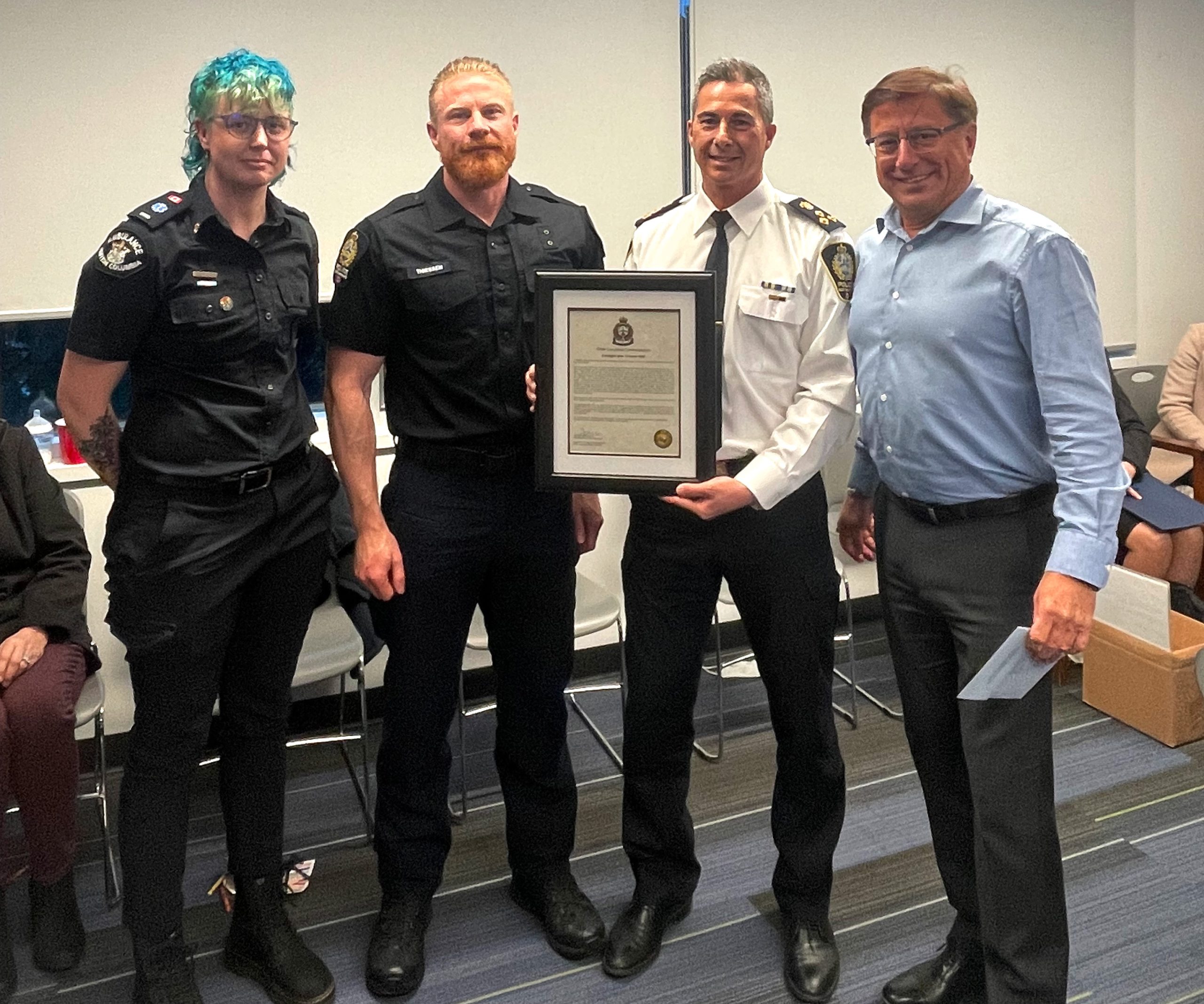 Chief Constable's Commendation - Cst. Mike Thiessen - West Vancouver ...